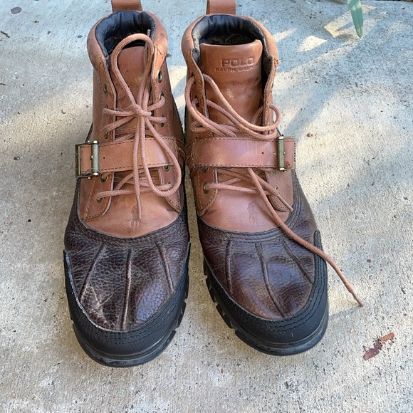 Polo Ralph Lauren | Shoes | Ralph Lauren Polo Tyrek Duck Leather Boots ...